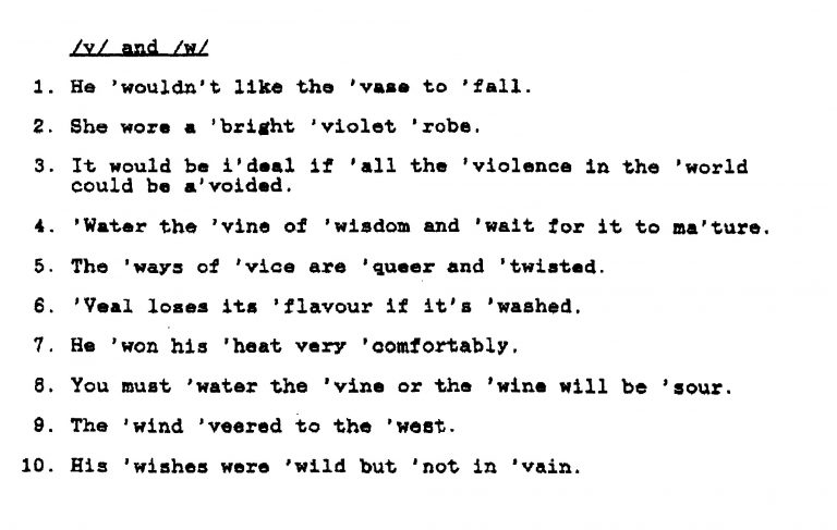 v – w – English Pronunciation